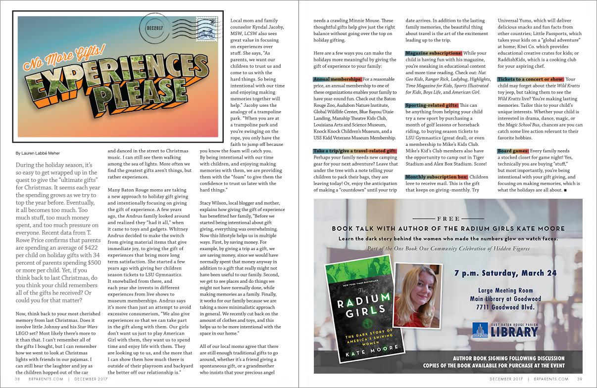 Baton Rouge Parents Magazine – Taylor Voisin